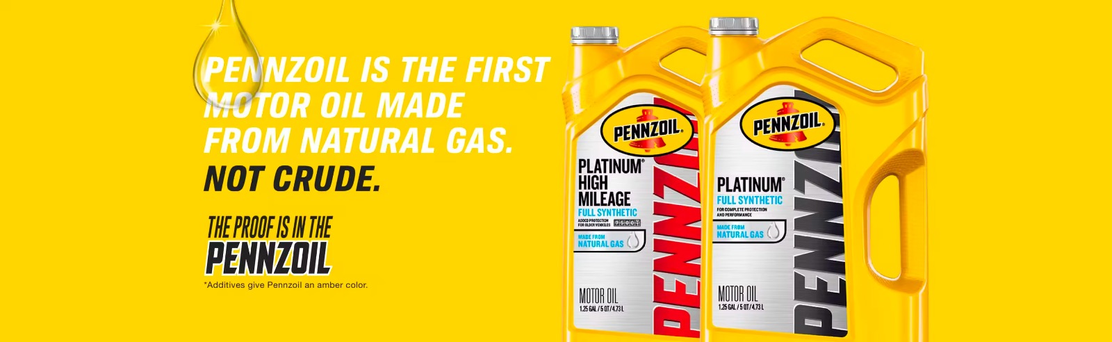 Pennzoil Platinum® High Mileage Motor Oil - Spare In Automotive ...